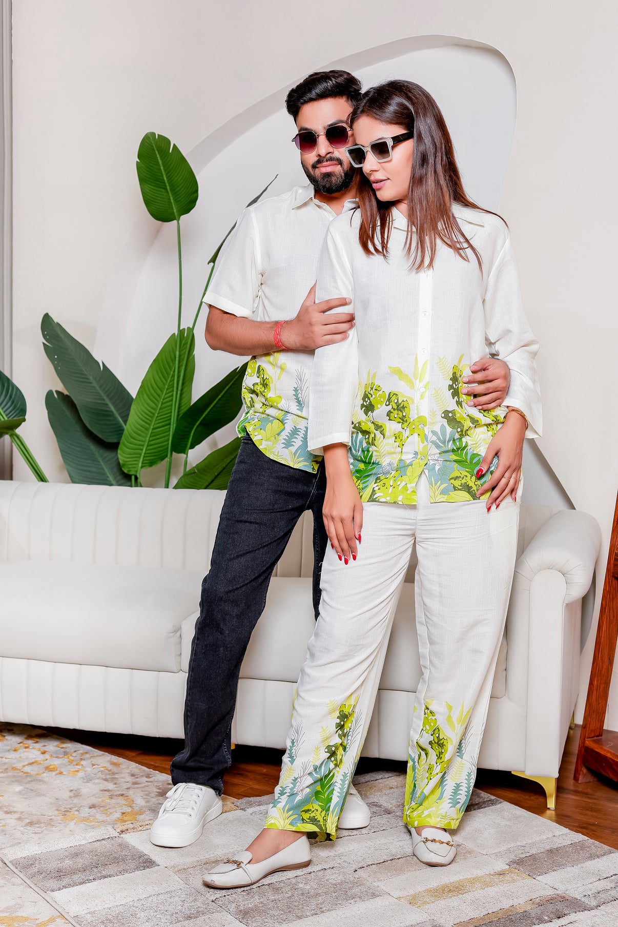 Verdant Vibe Couple Matching Outfit | ElegantTwinning Wear for Couples ...