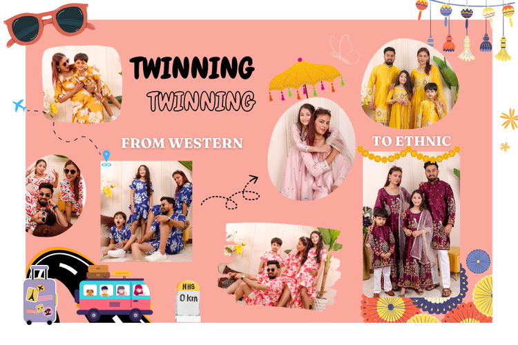 Shop Western Family Matching Combo Dresses Online in India – Stylish ...